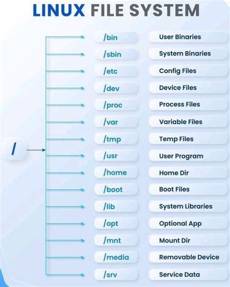 Linux File System Hierarchy Chart Omkar Thorve