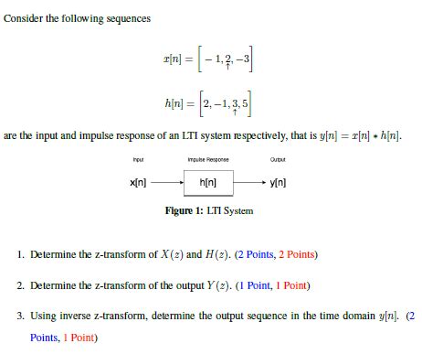 Solved Consider The Following Sequences Chegg