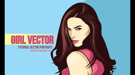 Tutorial Vector Portraits 4 PATH Using Adobe Illustrator Girls