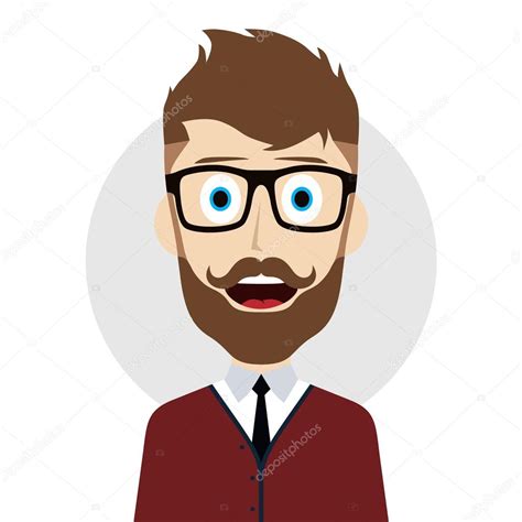 Riendo Dibujos Animados Tio — Vector De Stock © Vectorfirst 69756347