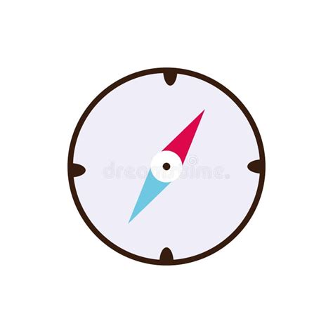 Isolated Compass Icon Line And Fill Vector Design Stock Vector Illustration Of Geography West