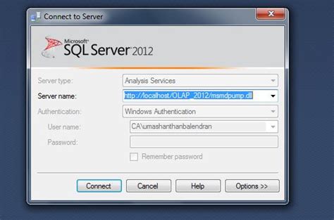 uma s blog configure access to analysis services on internet