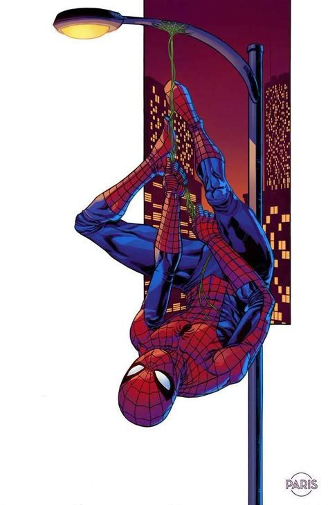Spider Man Hanging Upside Down