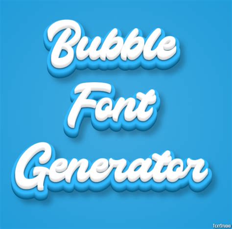 Bubble Font Generator Text Effect And Logo Design Font