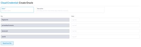 Bug Ui Oracle Cloud Credential Should Allow User To Specify Region