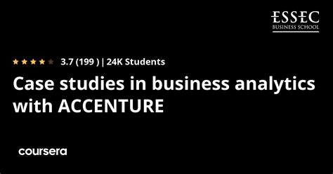 Case Studies In Business Analytics With Accenture Coursera