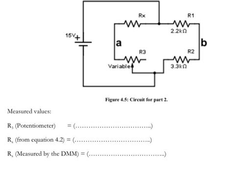[solved] Potentiometer And Wheatstone Bridge Figure 4