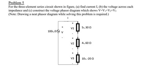 solved problem 5 for the three element series circuit shown in the