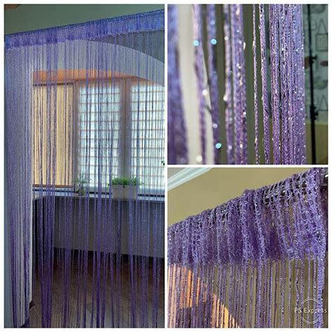 Штори нитки бузкові з сріблом Штори жалюзі гардини тюль постільна білизна «Колибрі Декор