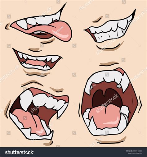Sexy Mouth Collection Vector Set เวกเตอรสตอก ปลอดคาลขสทธ 1429518809