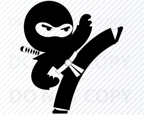 Ninja Svg Files Boy Ninja Vector Images Clipart Martial Arts Svg