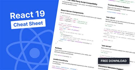 React 19 Cheat Sheet Epic React By Kent C Dodds