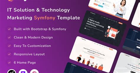 Agency And Technology Symfony Template Skywave Site Templates Landing