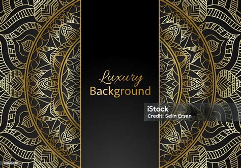 고급 만다라 배경 장식 아라베스크 스타일 황금 아라베스크 패턴 스타일 인쇄를 위한 장식적인 만다라 장식품 0명에 대한 스톡 벡터 아트 및 기타 이미지 Istock