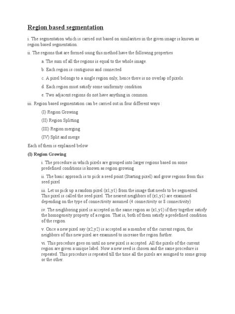 Region Based Segmentation Pdf Line Geometry Image Segmentation