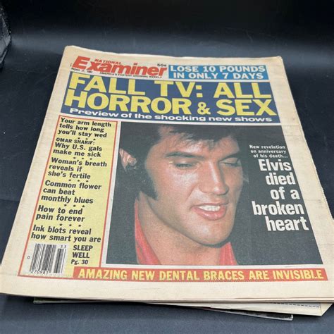 Lot 390 National Examiner And National Enquirer Magazine Lot