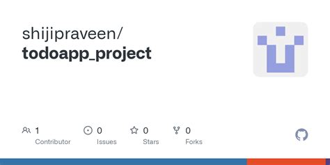 GitHub Shijipraveen Todoapp Project