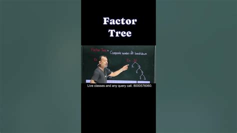 Factor Tree Method How To Find Prime Factors Using Factor Tree Method Planet Maths Youtube
