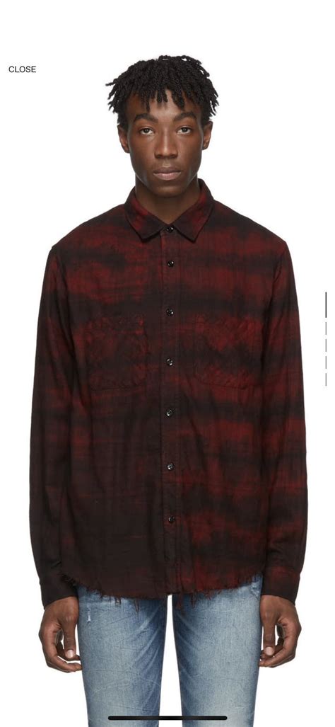 Amiri Amiri Flannel Shirt Size Small Final Grailed
