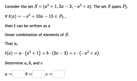 Solved Consider The Set S Left X 2 1 2 Chegg Com