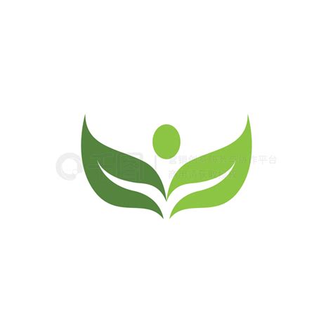 保护免抠元素 绿色叶子构成的人形图案 素材免费下载 2000像素 Eps格式 编号37287527 千图网