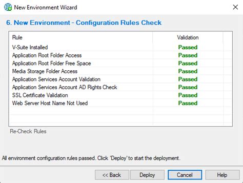 New Environment Wizard Page 6
