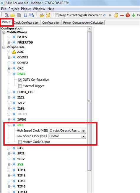 Stm32cubemx Clock Configuration With External Crys