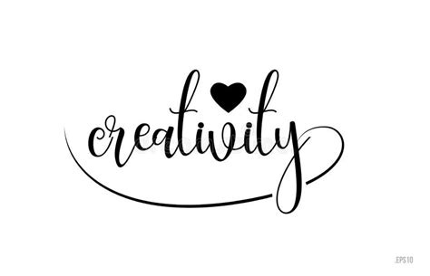 Creativity Hand Written Word Text For Typography Design Stock Vector