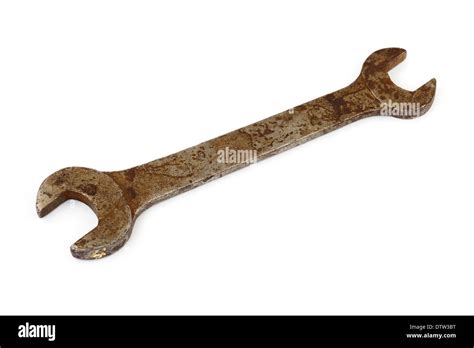 Old Rusty Spanner Stock Photo Alamy