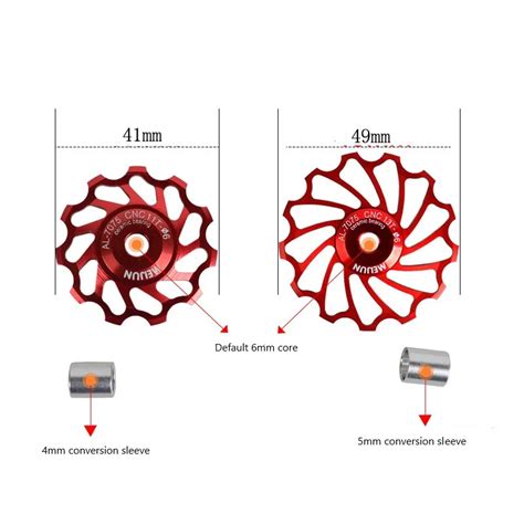 자전거 베어링 볼베어링 회전 베아링자전거 11t 세라믹 자키 휠 뒷 변속기 가이드 롤러 Mtb 도로 티몬