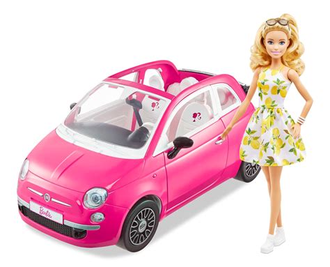 Barbie Doll And 4 Seater Pink Fiat 500 Car Ages 3 Canadian Tire