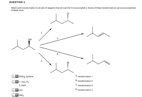 Solved QUESTION 5 Match Each Transformation To All Sets Of Chegg