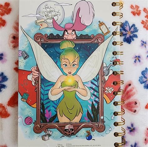Disney Office Disney Tinkerbell And Captain Hook Notebook Poshmark