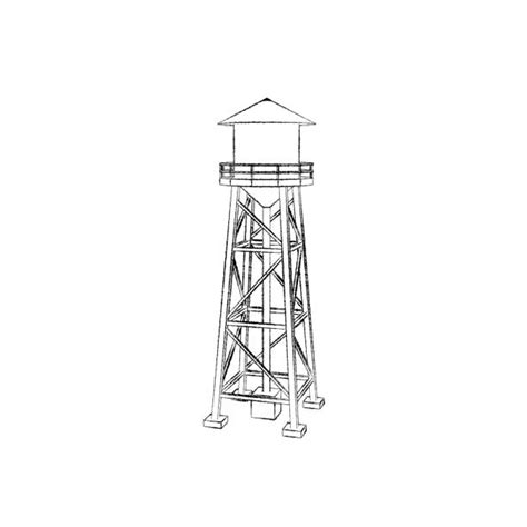 Water Tower Drawing Illustrations Royalty Free Vector Graphics And Clip
