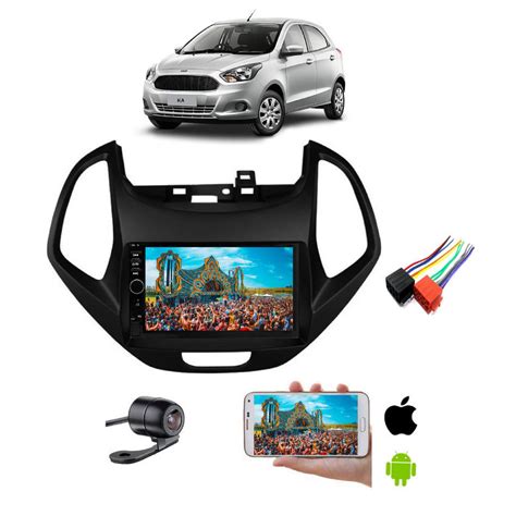Mp5 Central Multimidia Moldura 2 Din Ford Ka 2018 2019 Camer Shopee Brasil