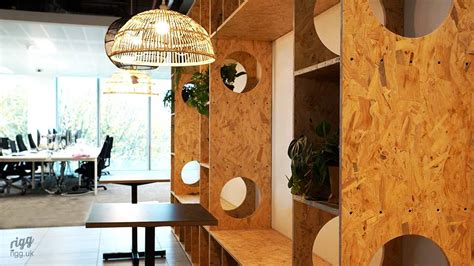 Modular Osb Feature Wall Storage Shelving Unit