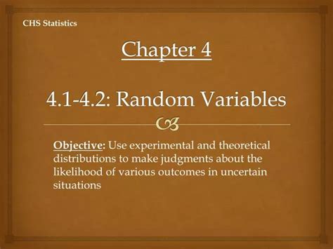 Ppt Chapter 4 41 42 Random Variables Powerpoint Presentation Free