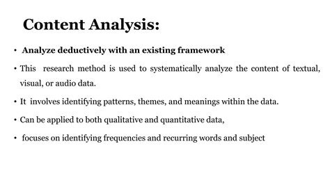 Types Approaches Of Qualitative Data Analysis Pptx
