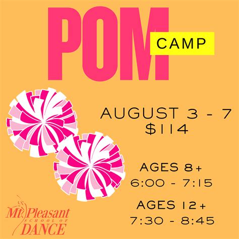 Summer 26 Pom Camp — Mt Pleasant School Of Dance