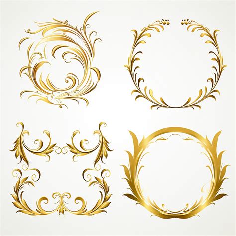 Premium Vector Flourish Vignette Scroll Victorian Curl Nostalgia Swirl Typographic Certificate