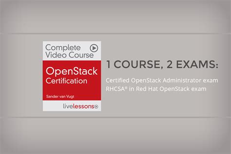 New Openstack Certification Complete Video Course Sander Van Vugt