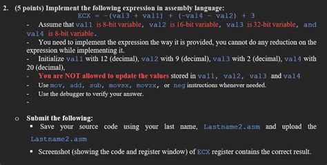 Solved Points Implement The Following Expression In Chegg