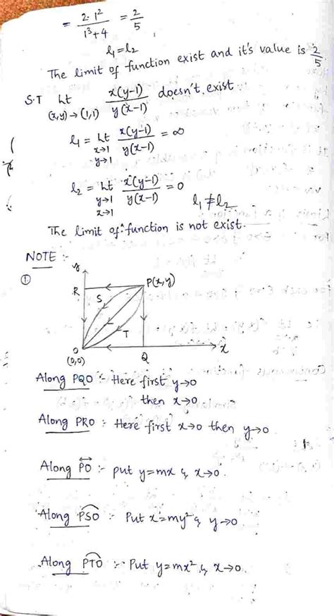 Limits And Continuity Hand Written Notes In  Format