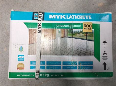 600 Series Myk Laticrete Tile Grout 10 Kg Box At Rs 450bag In