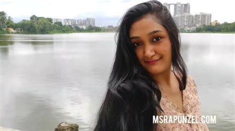 Indian Rapunzel Long Hair Video