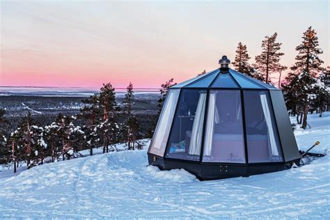 로바니에미 핀란드 오로라 네스트 북극 유리 하우스 체험 Kkday