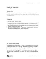 History Of Computing Pdf History Of Computing History Of Computing Introduction Modern