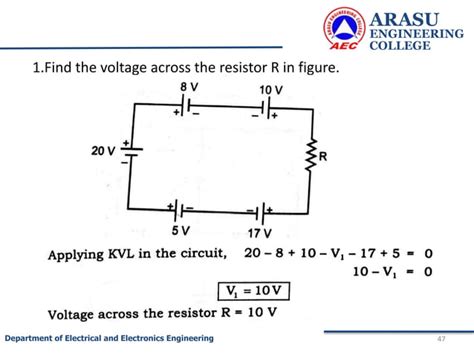 Electric Circuits And Network Theorems Ppt