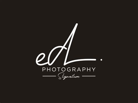 Letter Ed Signature Logo Template Vector 10796089 Vector Art At Vecteezy