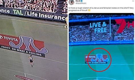 Footy Fans Mock Toyotas Afl Logo For Looking Like An X Rated Reference To Womens Anatomy